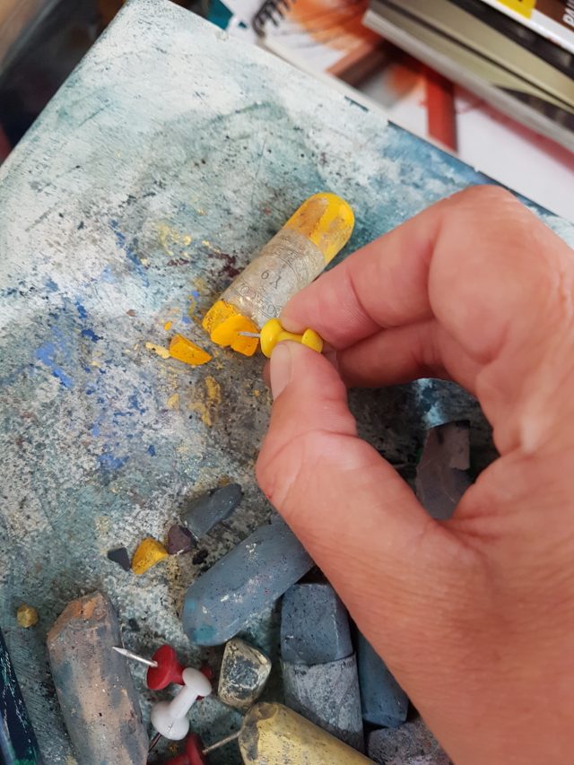 Michelle Lucking - The Abstraction Of Underwater Swimmers - How to Pastel