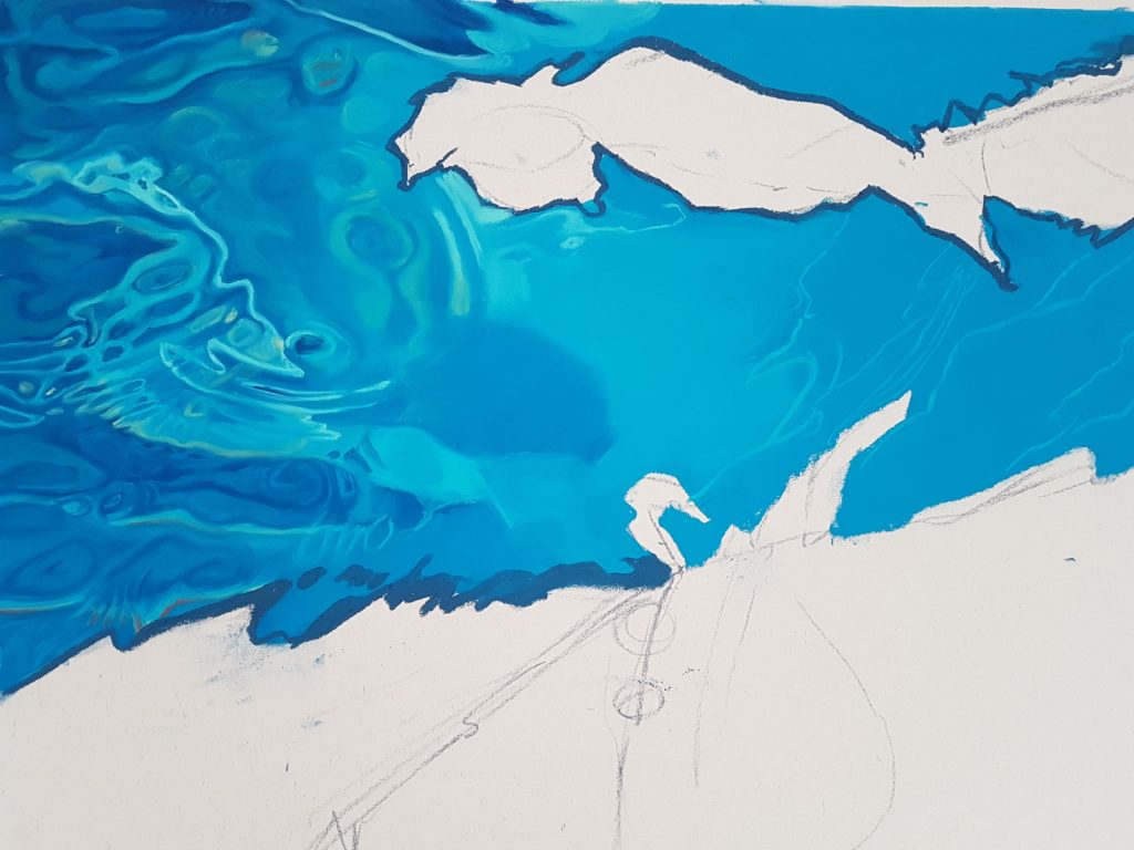 Michelle Lucking - The Abstraction Of Underwater Swimmers - How to Pastel