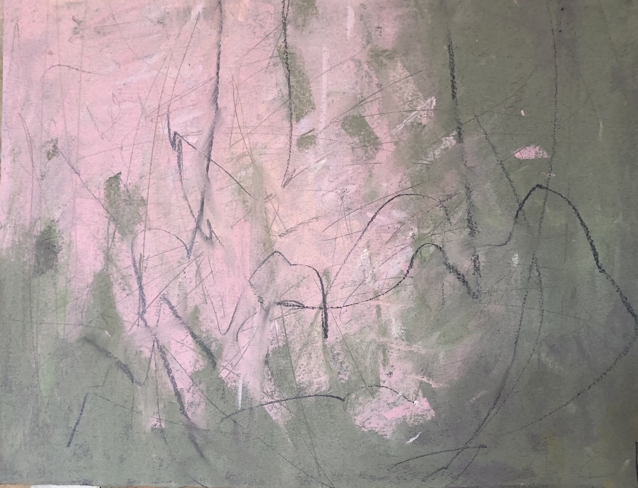 Making Abstract Art - One Way To Do This - How to Pastel