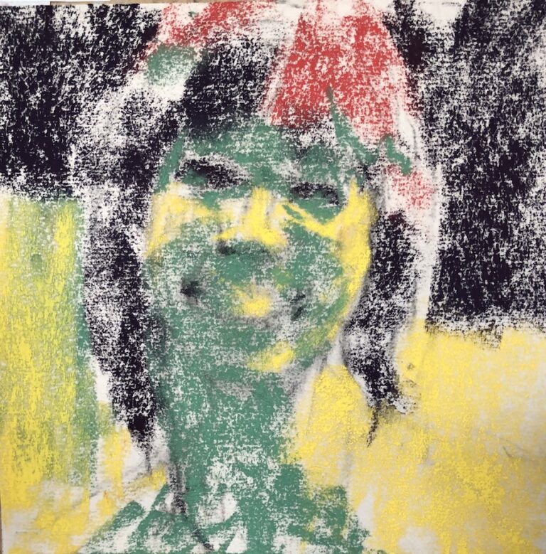 Unconventional Colours: My Self-Portrait in Quirky Hues - How to Pastel