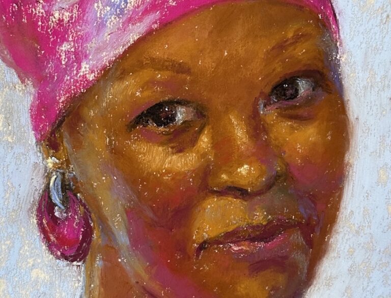 Pastel Portrait Step by Step - Painting Flo - How to Pastel